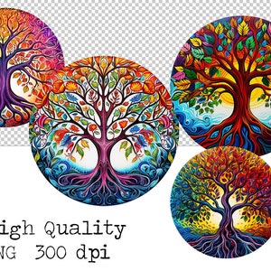 Tree of Life 2.5 Inch Coaster Sublimation Spiritual Bright PNG - Etsy