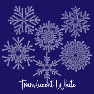 Glitter Snowflake Christmas Winter PNG Clipart Sublimation Printable - Etsy