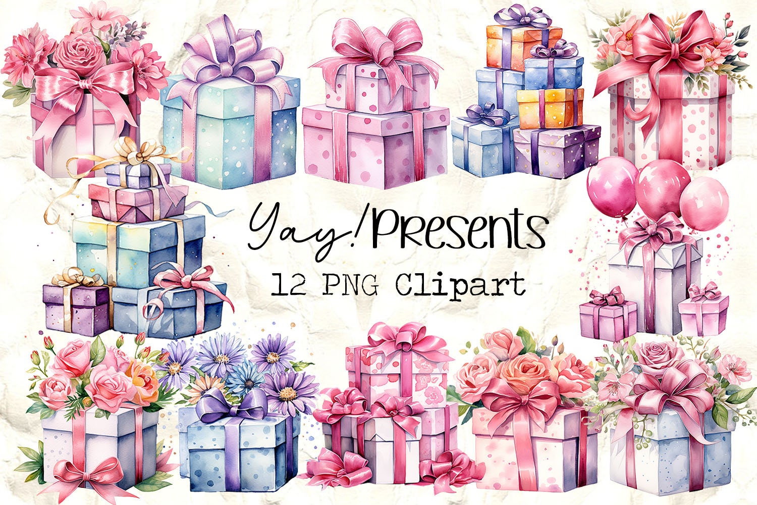 Party Presents Birthday Gift PNG Clipart Sublimation Printable - Etsy