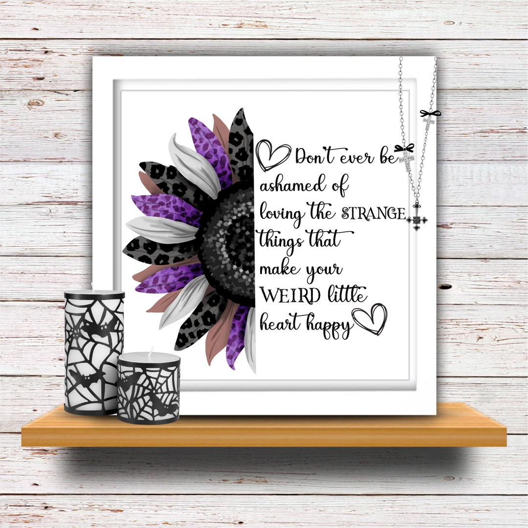 Weird Heart Happy Goth Strange Clipart PNG Printable Sublimation - Etsy