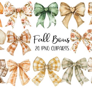 Fall Bow Coquette Autumn PNG Clipart Sublimation Printable - Etsy