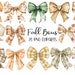 Fall Bow Coquette Autumn PNG Clipart Sublimation Printable - Etsy