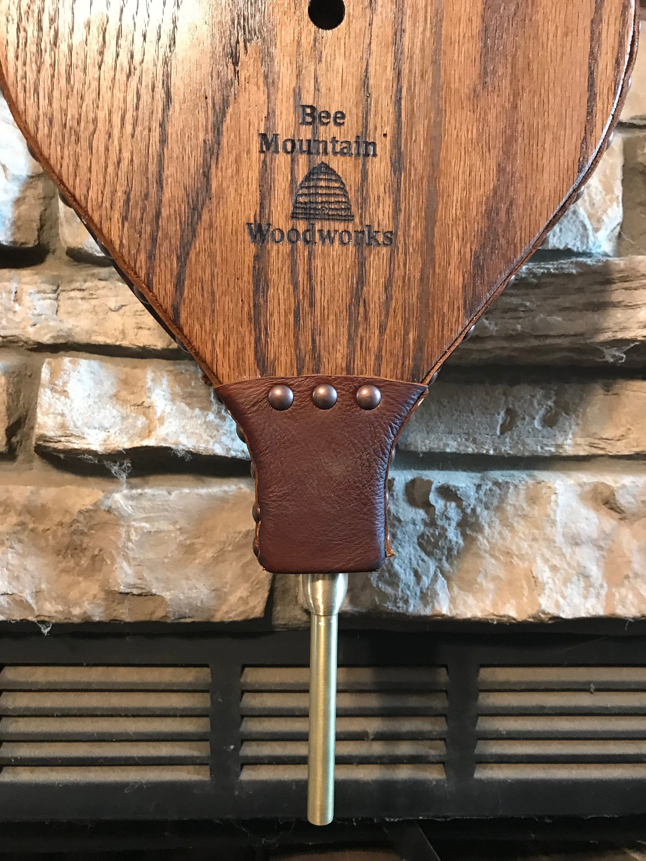 READY to SHIP: XXL Handmade Fireplace Bellows, Oak with Rich Brown ...