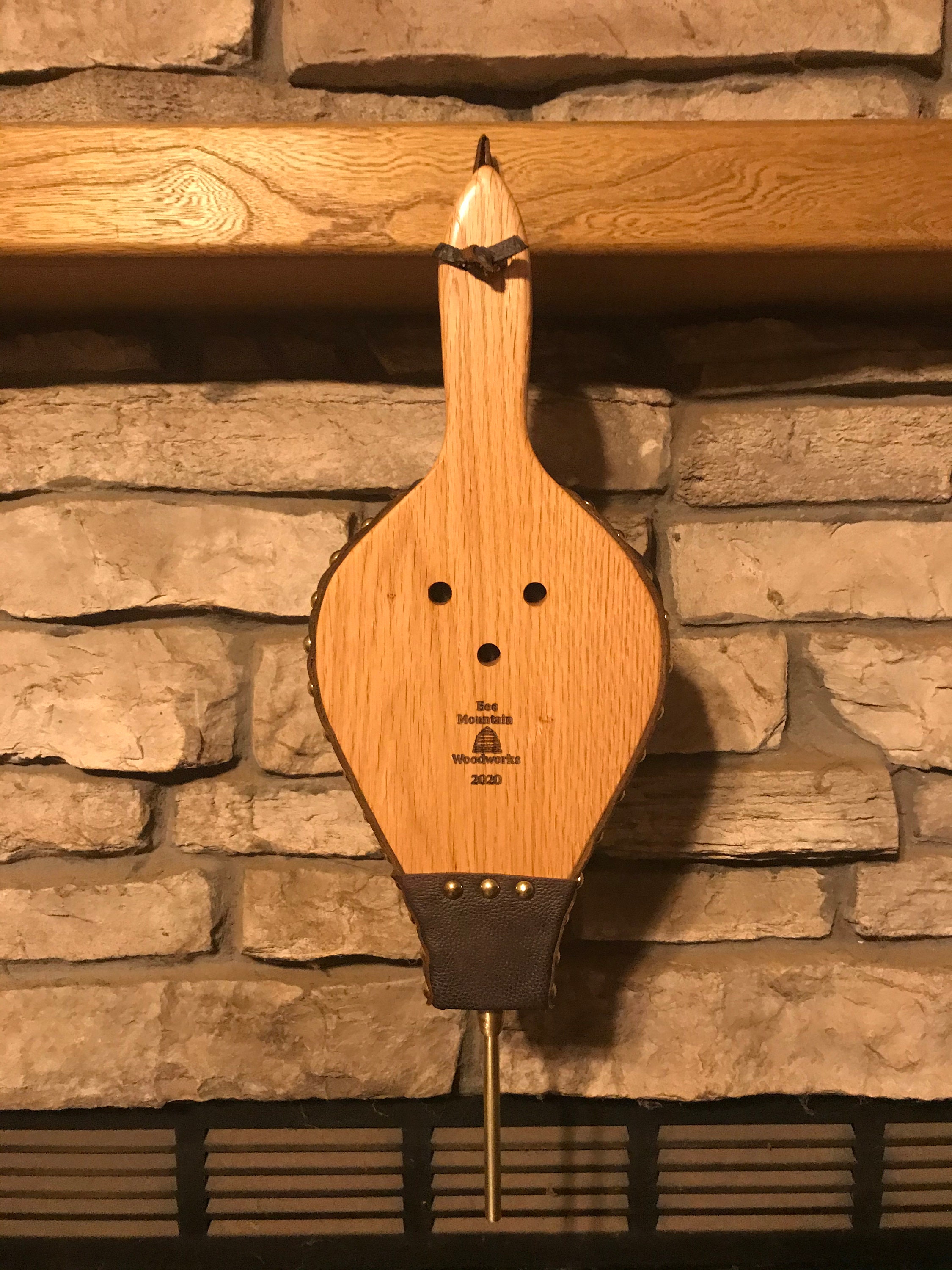 Sale! READY TO SHIP: Handmade Fireplace Bellows, Oak with Beaded ...