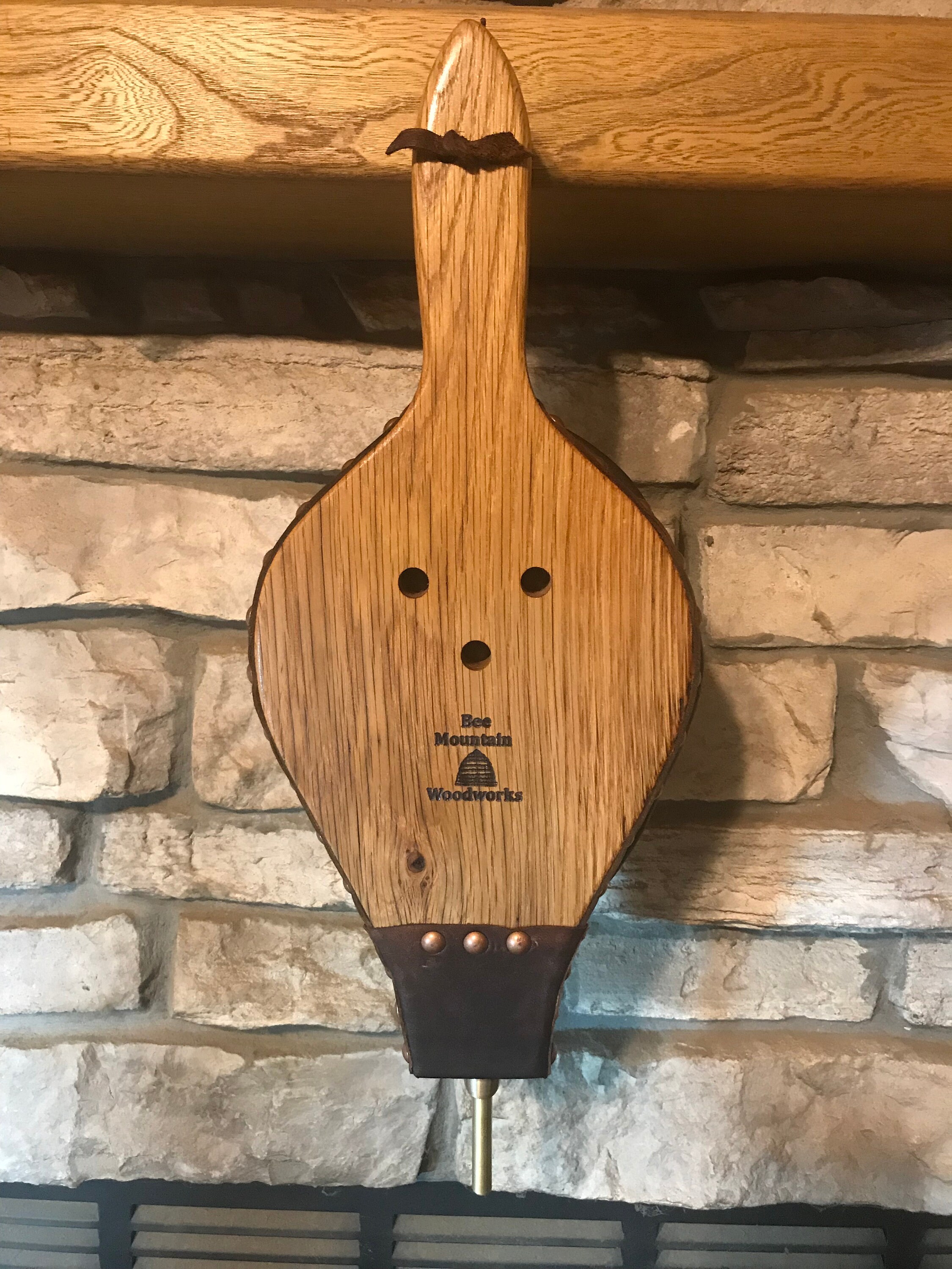 Ready to ship: Handmade Fireplace Bellows, Assorted Joined Wood, Dark ...