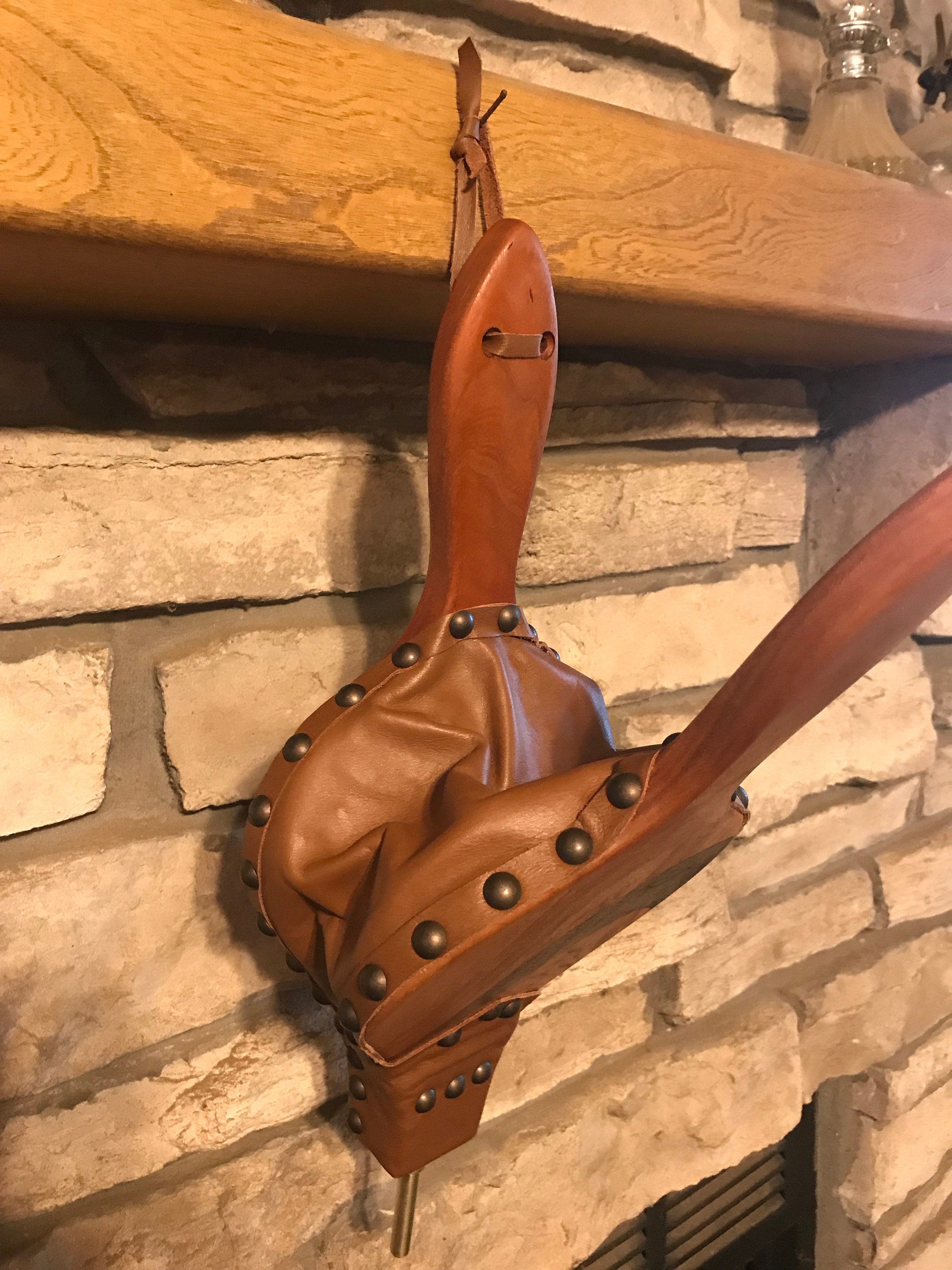 READY TO SHIP: Handmade Fireplace Bellows, Shorty Bellows, Cherry with ...