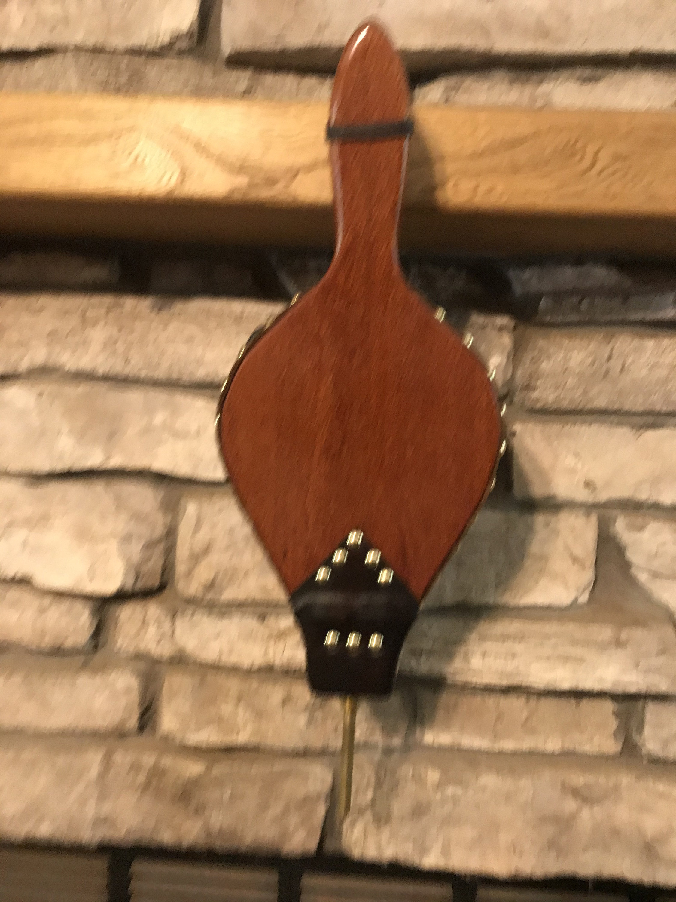 READY TO SHIP: Handmade Fireplace Bellows, Leopardwood with Dark Brown ...