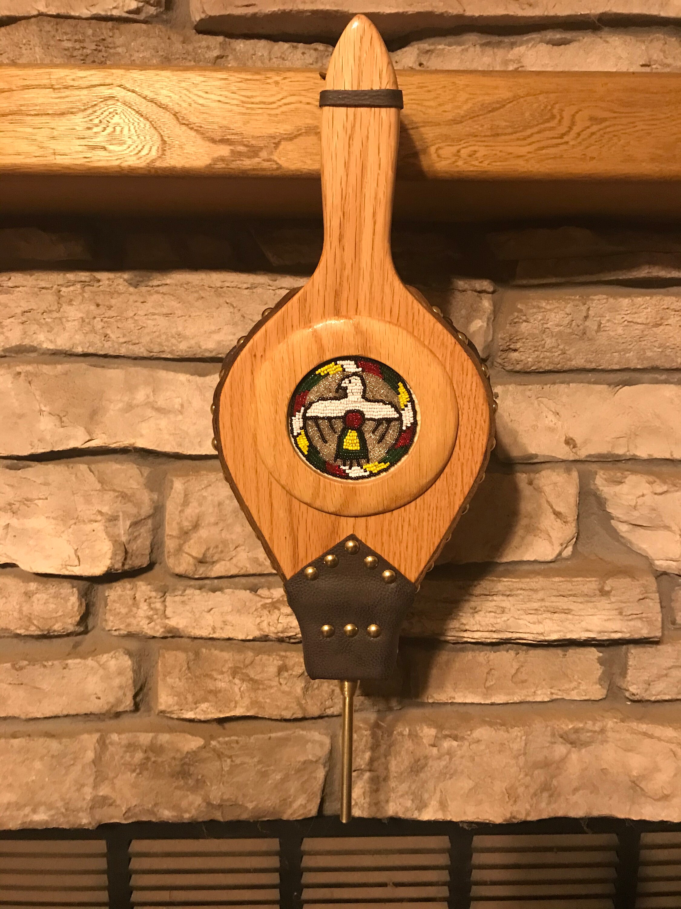 Sale! READY TO SHIP: Handmade Fireplace Bellows, Oak with Beaded ...