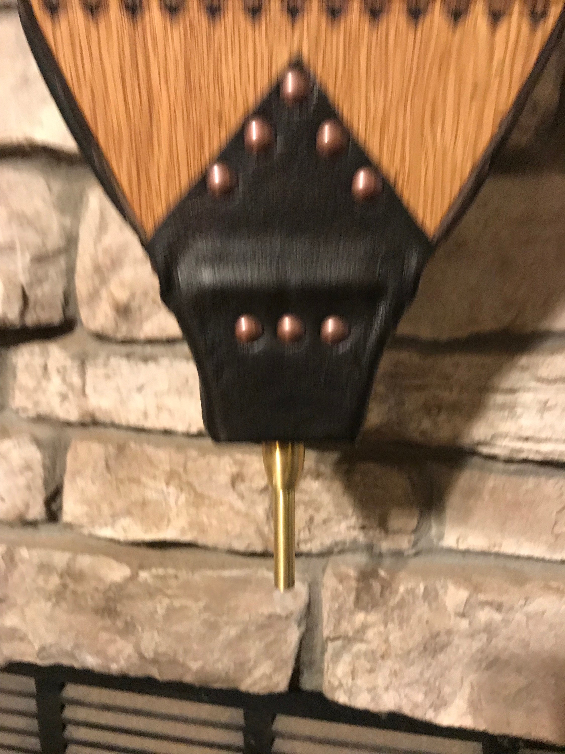 Ready to ship: Handmade Fireplace Bellows, Wormy Oak with Dark Brown ...