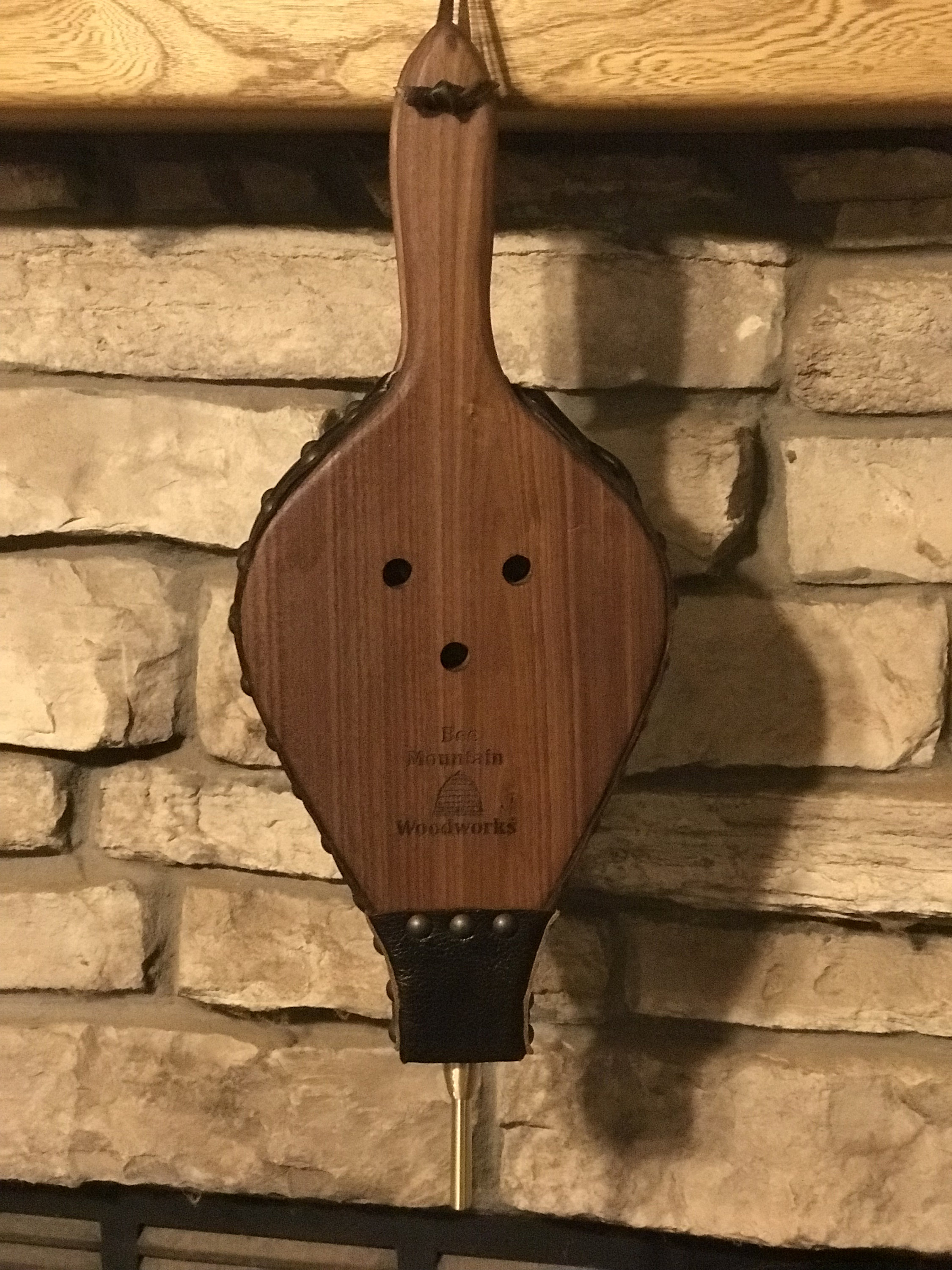 Ready to ship: Handmade Fireplace Bellows, Walnut with Dark Brown ...