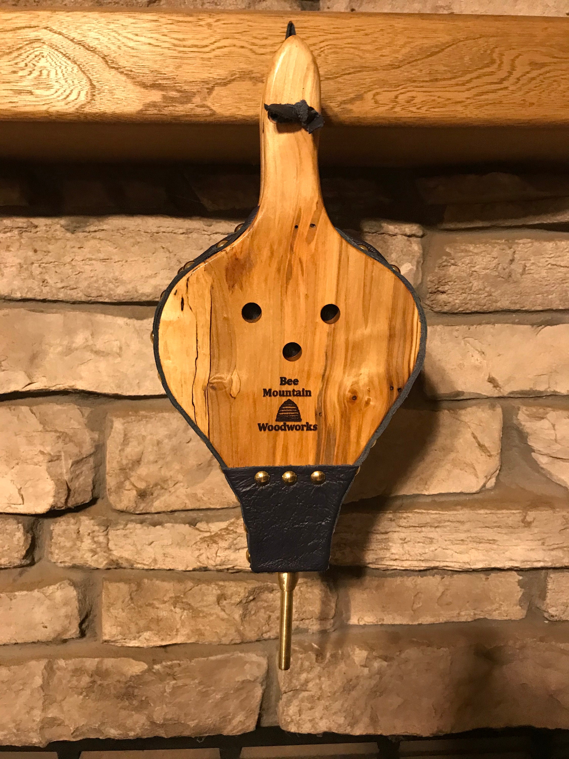 READY TO SHIP: Handmade Fireplace Bellows, Shorty Bellows, Ambrosia ...