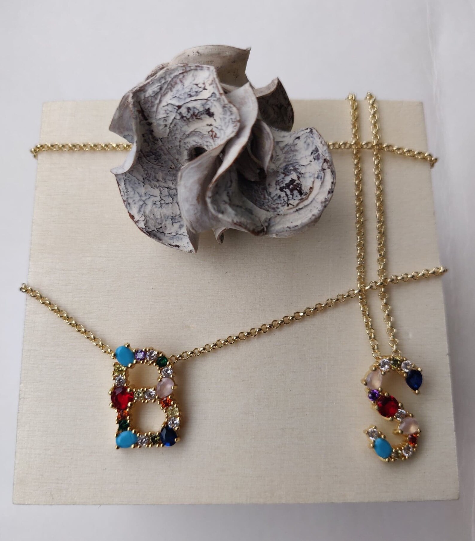 Custom Monogram Necklace Personalized Initial Letter - Etsy