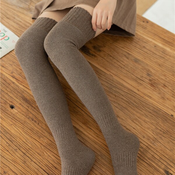 Knee High Wool Socks - Etsy