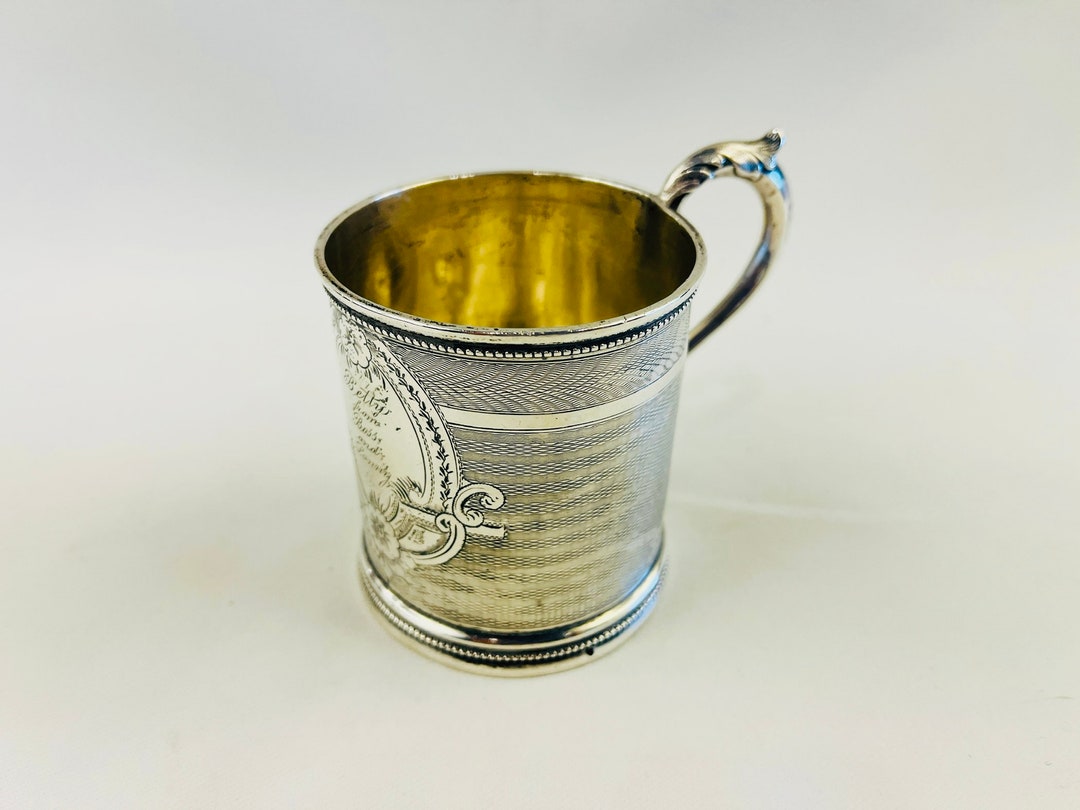 19th Century Coin Silver Mug - Etsy