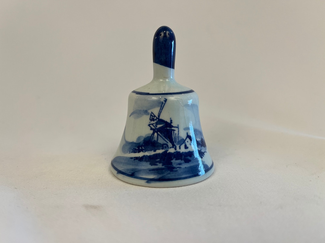 Small Delf Ceramic Bell - Etsy