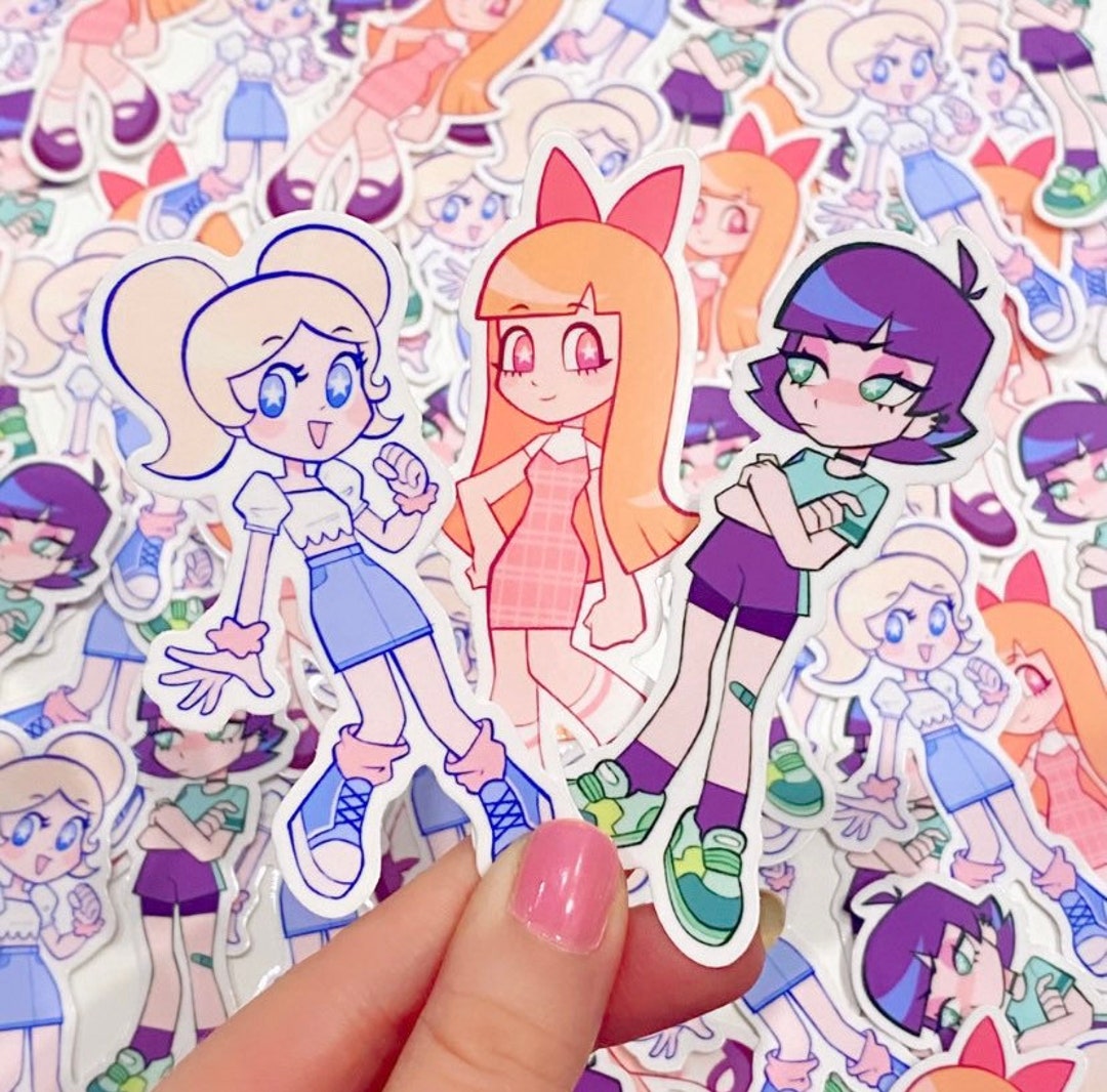 Powerpuff Girls Stickers - Etsy