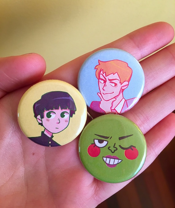 Mob Psycho Pins | Etsy