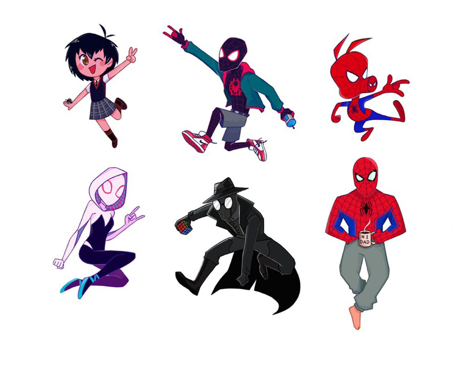 Spider-verse Stickers | Etsy