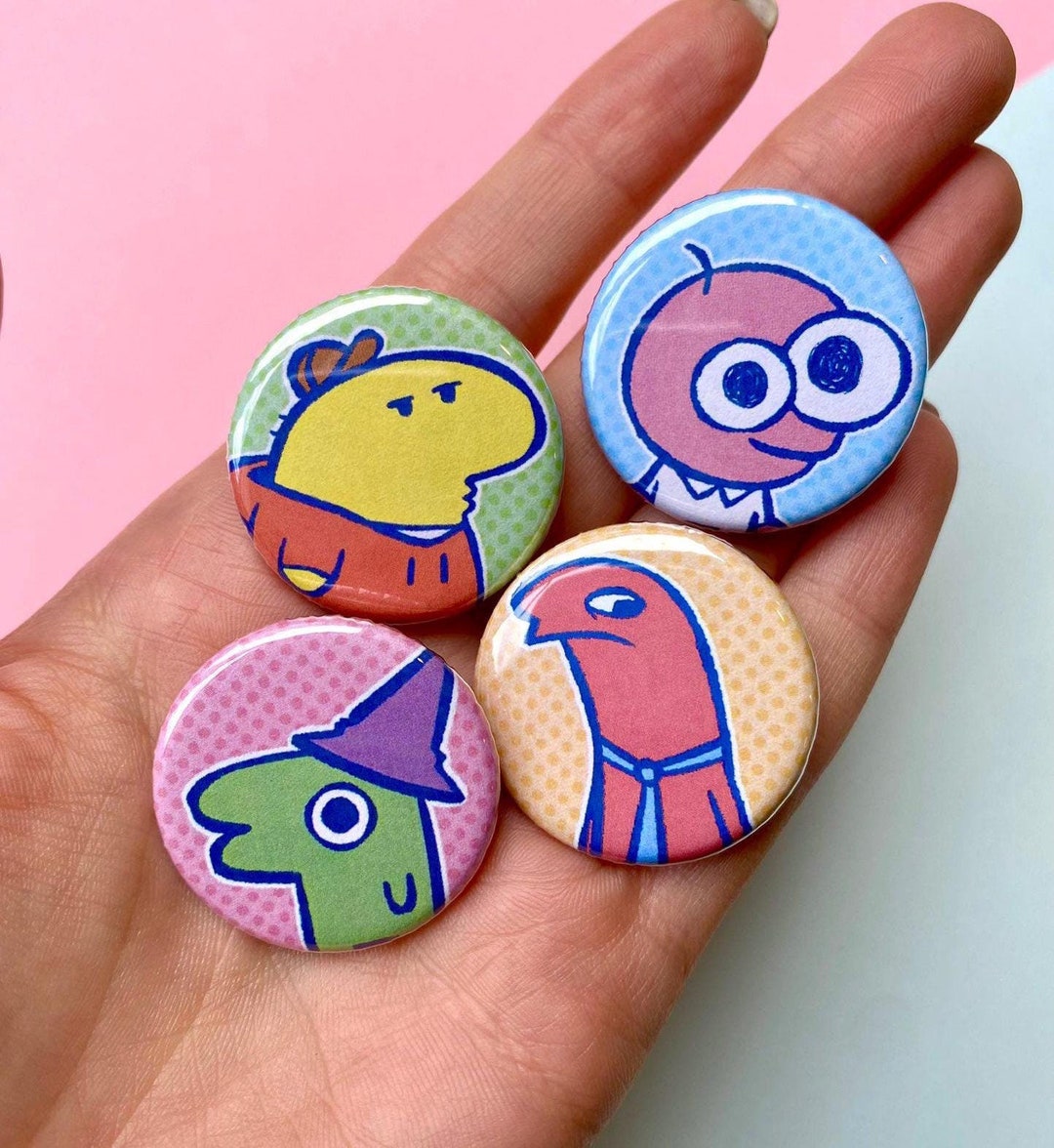 Smiling Pals // Pins - Etsy