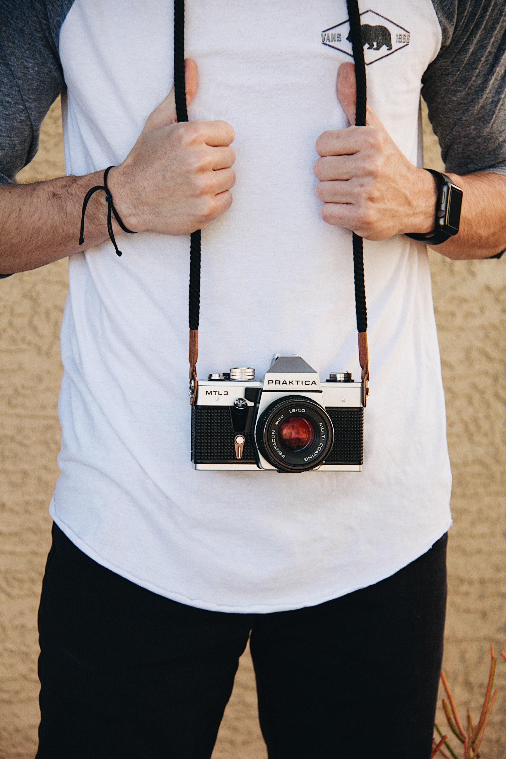 Black Camera Strap Camera Neck Strap Rope Strap Leather Camera Strap ...