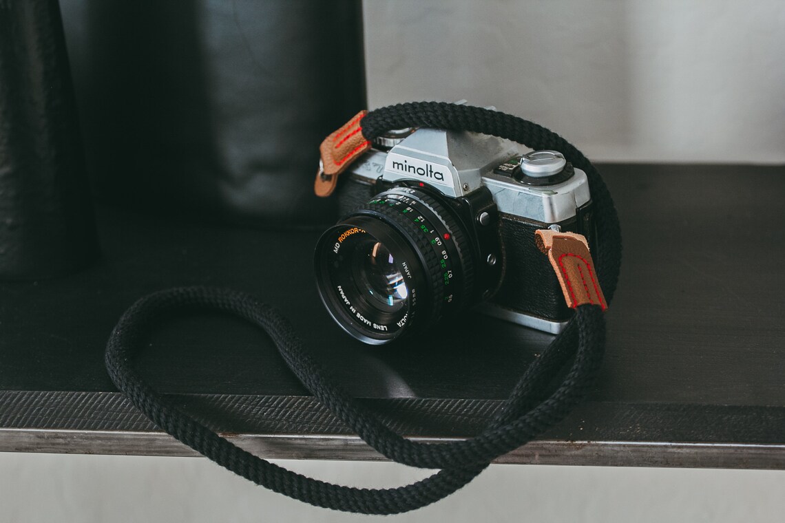 Set of 3, Green Camera Strap, Cream Camera Strap, Black Camera Strap ...