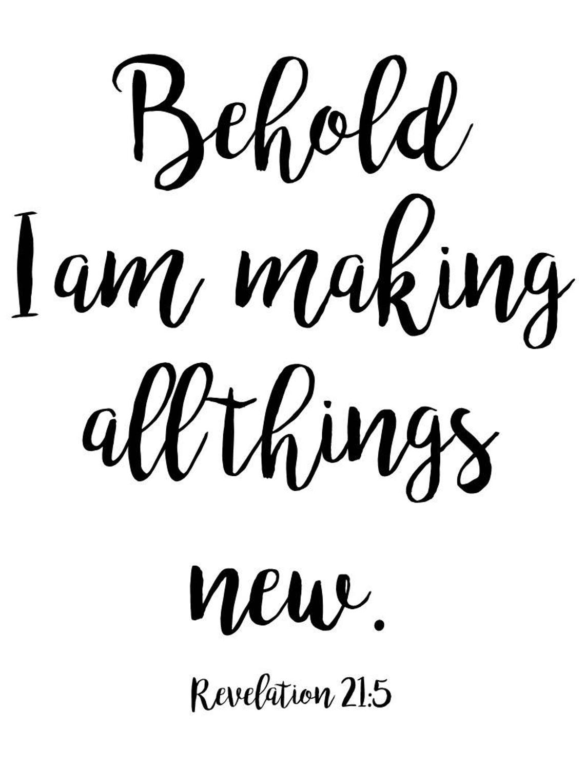 Behold I Am Making All Things New - Etsy