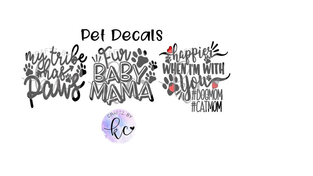 Pet Decal, Dog Decal, Cat Decal, Animal Decal, Pet Vinyl Decal, Pet Car ...