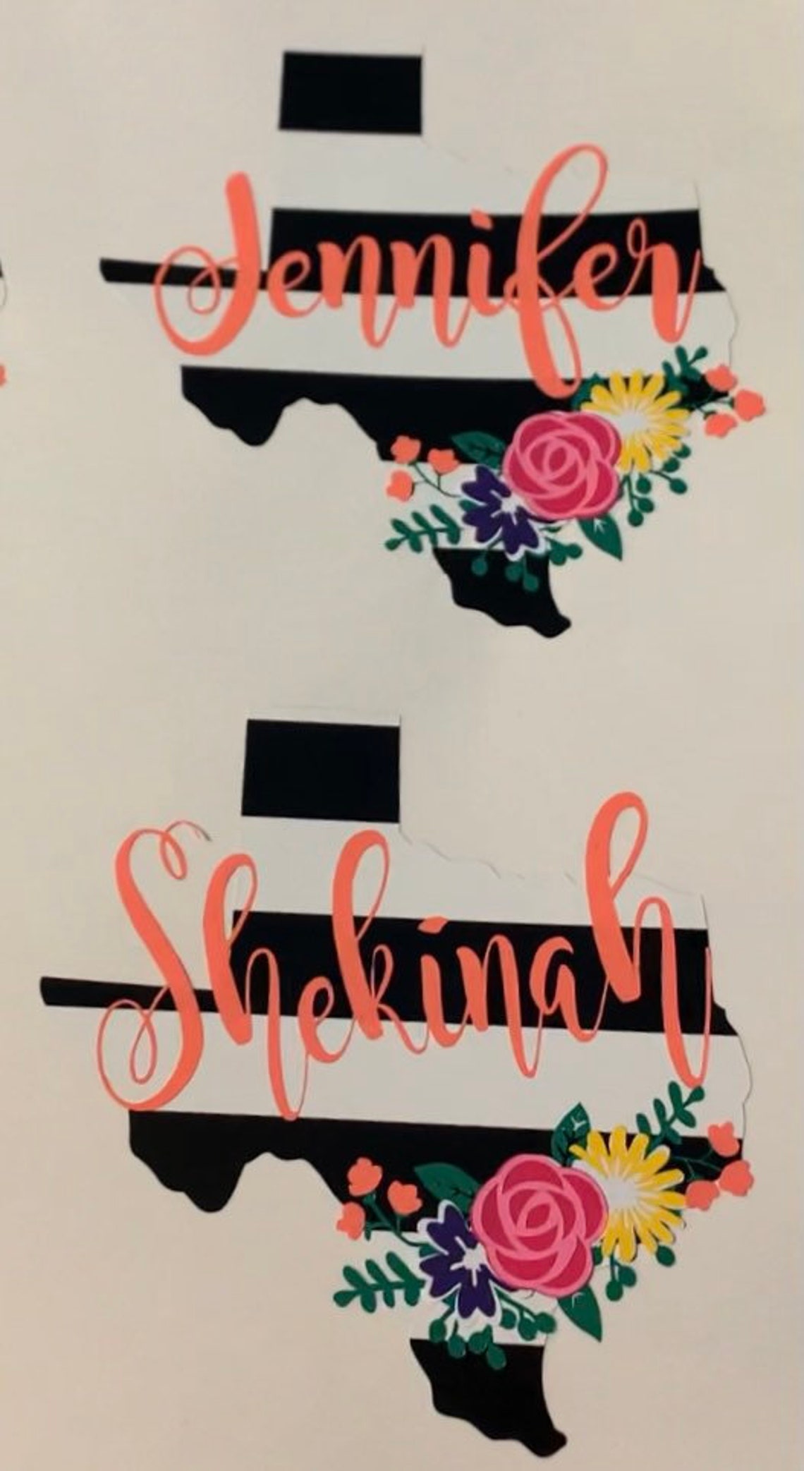 Texas State Decal Name Decals Monograms Decals Vinyl - Etsy