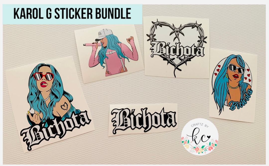 Karol G; Karolg Stickers, Bichota, Stickers, Calcomanías, Decals, Vinyl ...
