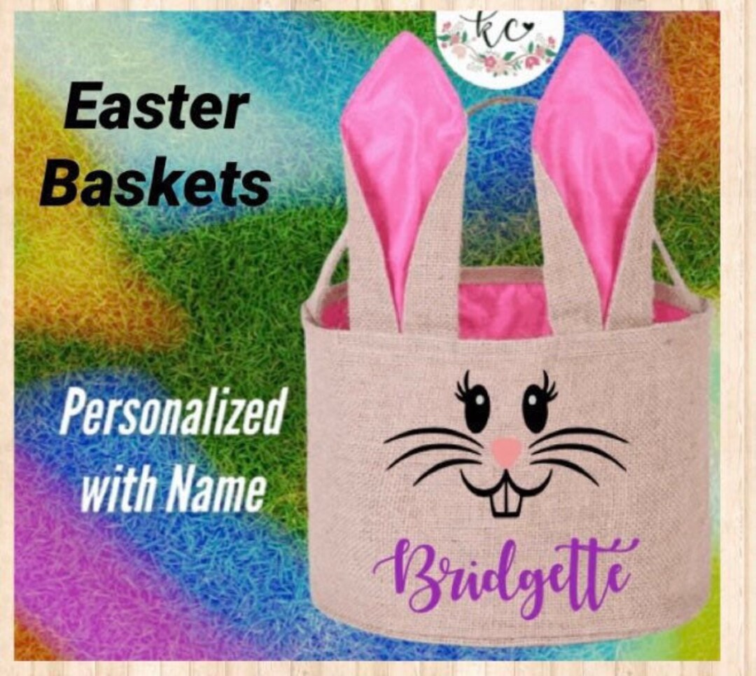 Easter Basket, Personalized Easter Basket, Easter, Basket, Monogrammed ...