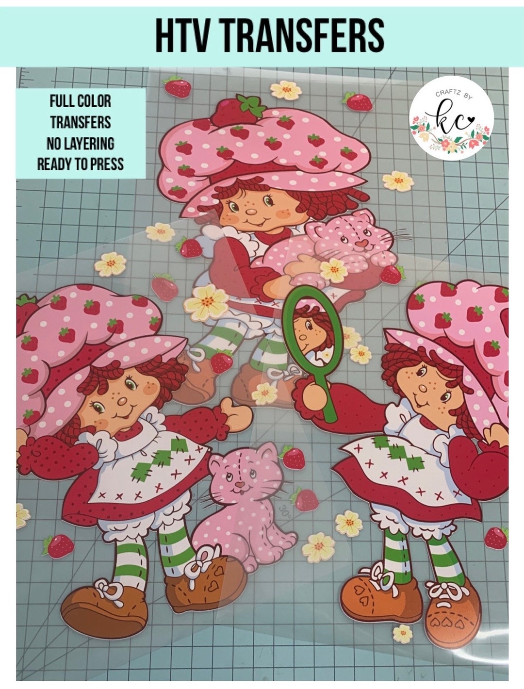 Strawberry Girl, HTV, HTV Transfers, Prints, HTV Prints, Ready to Press ...