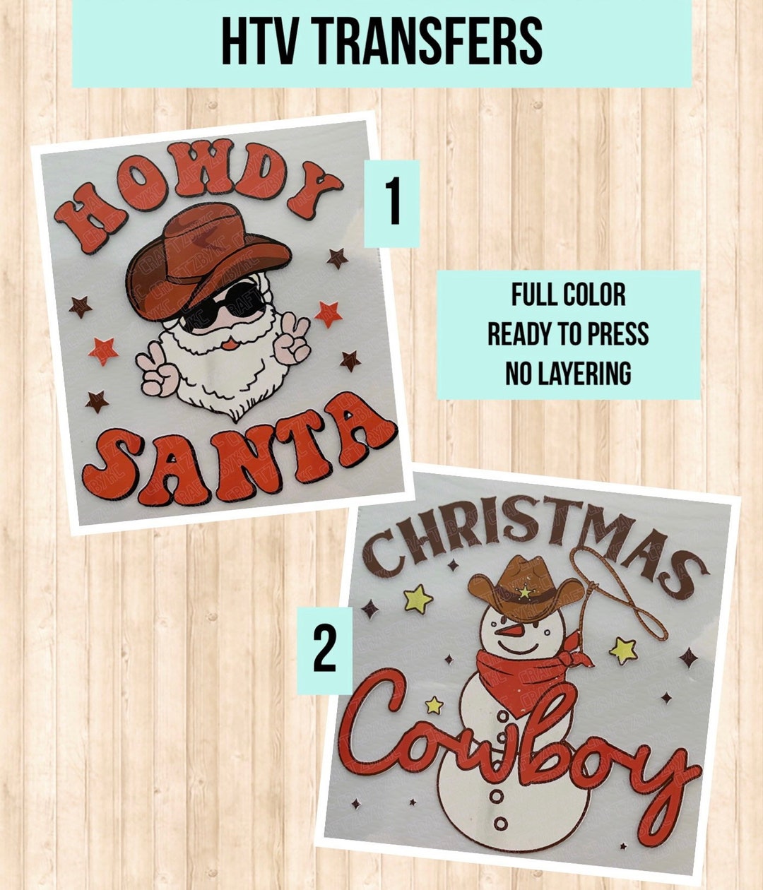 Christmas, HTV Transfers, Christmas HTV, Ready to Press, Prints, Heat ...