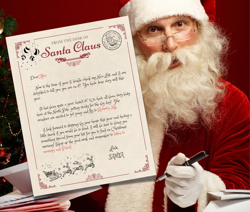 Printable Letter From Santa Clause, Customize and Print Letter From ...
