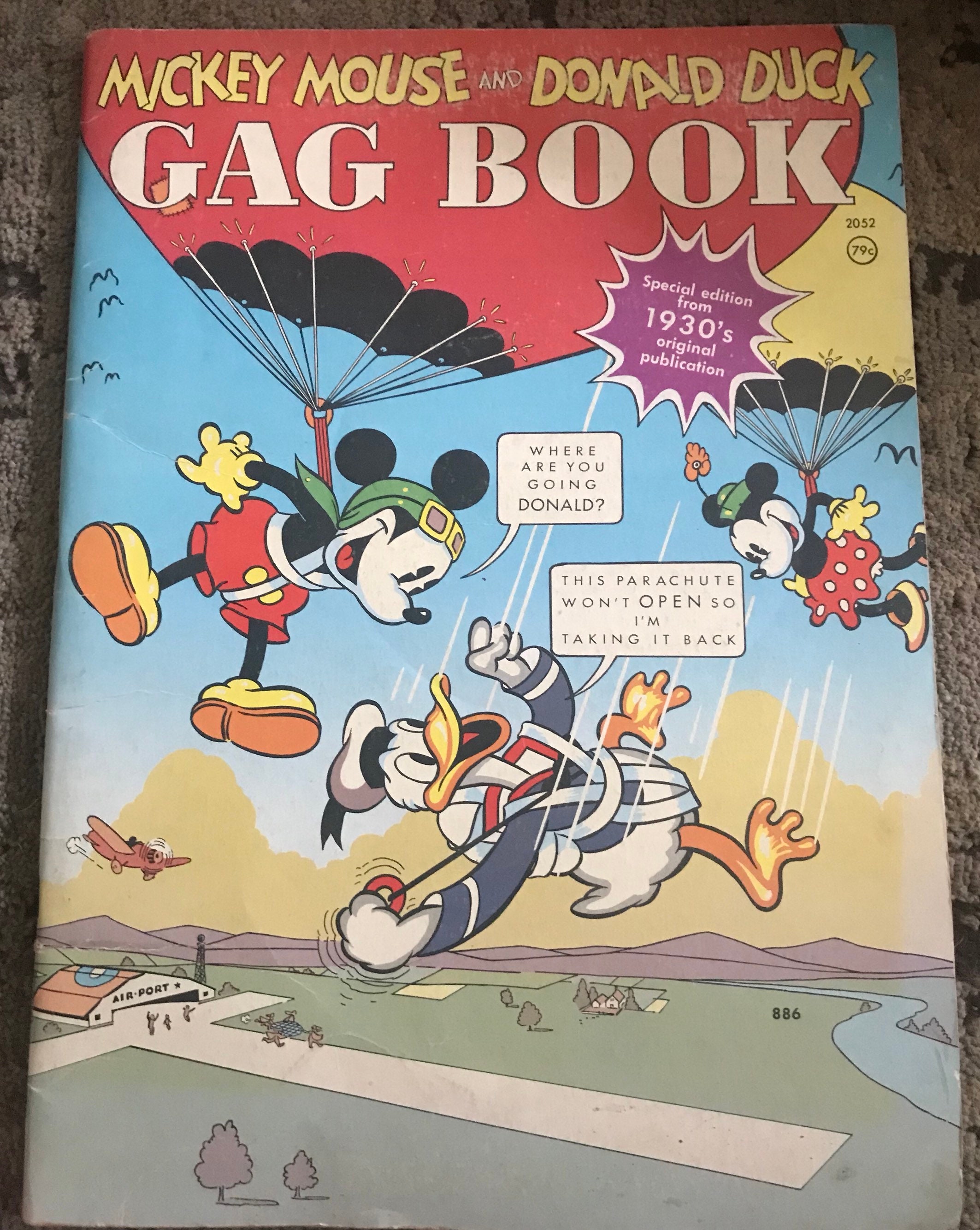 1970s Reprint of 1937 Mickey Mouse and Donald Duck Gag Book - Etsy