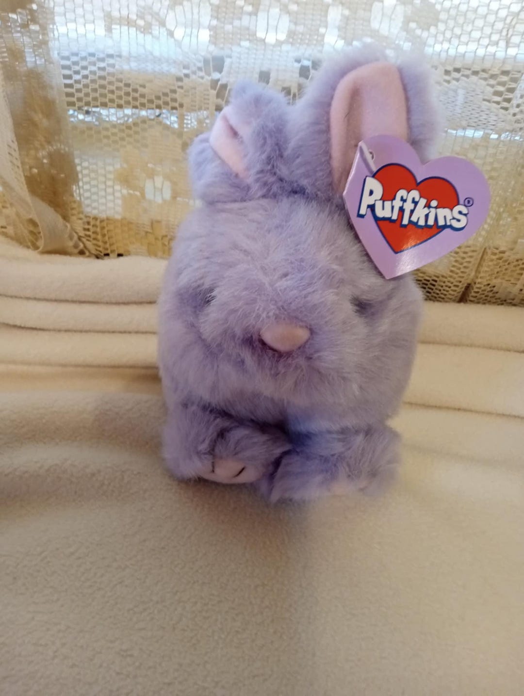 Swibco Puffkins Bumper Plush 5 " 2014 Purple Bunny Rabbit With Tags - Etsy