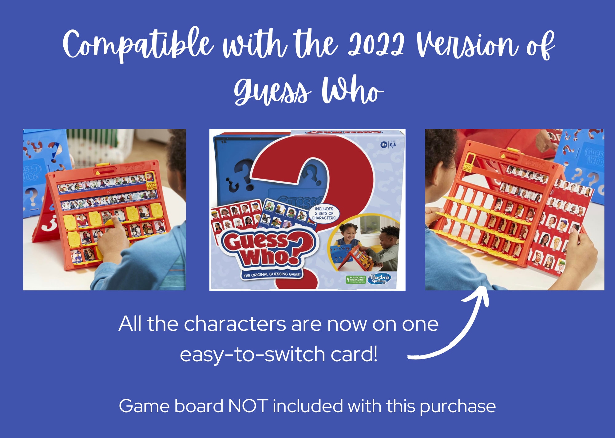 Custom Guess Who Game Template Customized Gift DIY Guess Who Create ...
