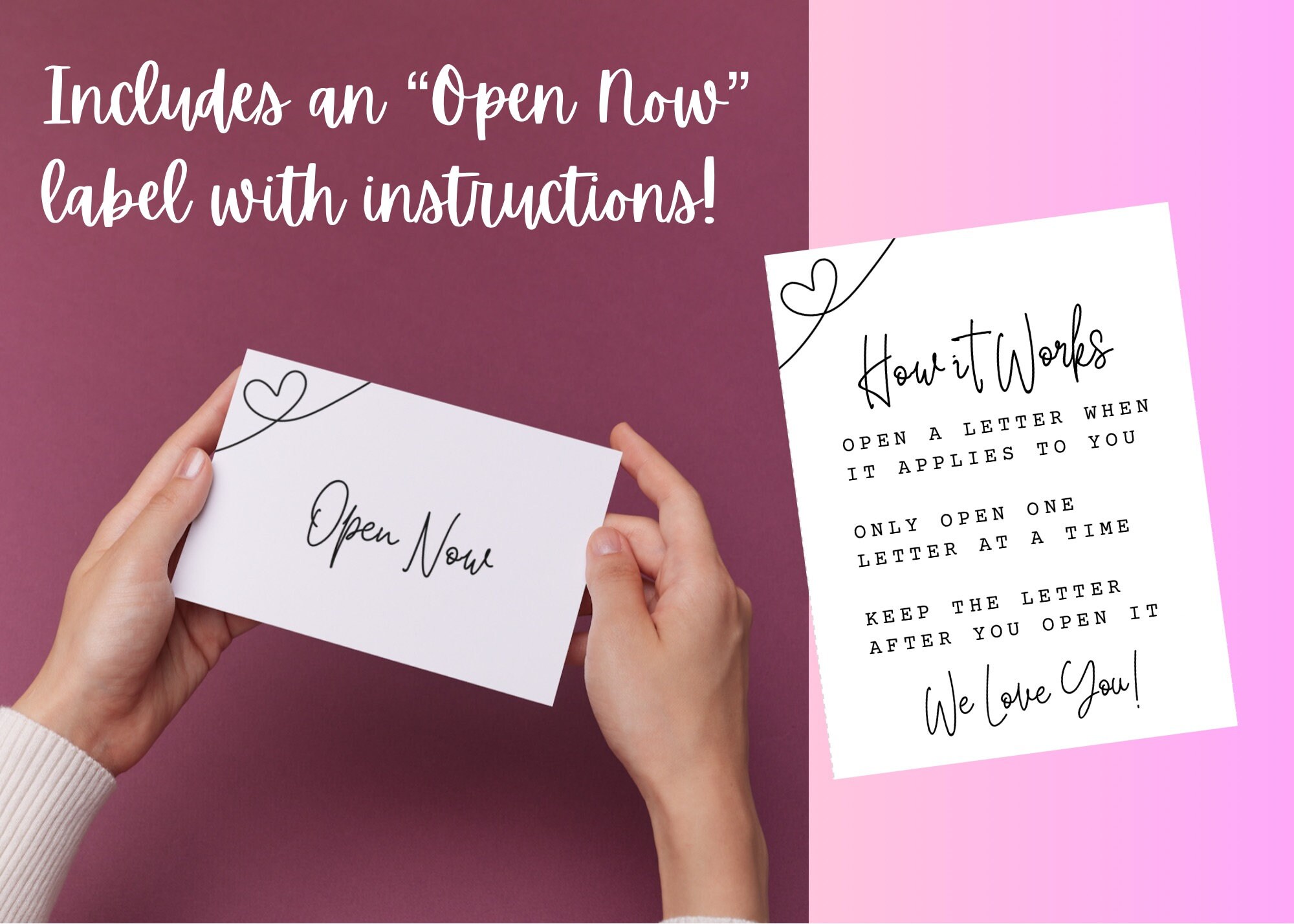 Open When Letter Labels Template | College Student Edition, Freshman ...