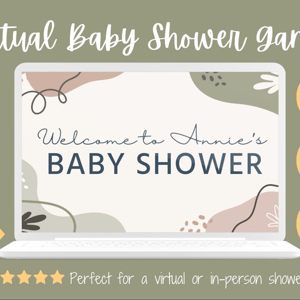 Virtual Baby Shower Powerpoint - Etsy