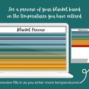 Temperature Blanket Tracker | Weather Blanket Crochet Knit Spreadsheet ...