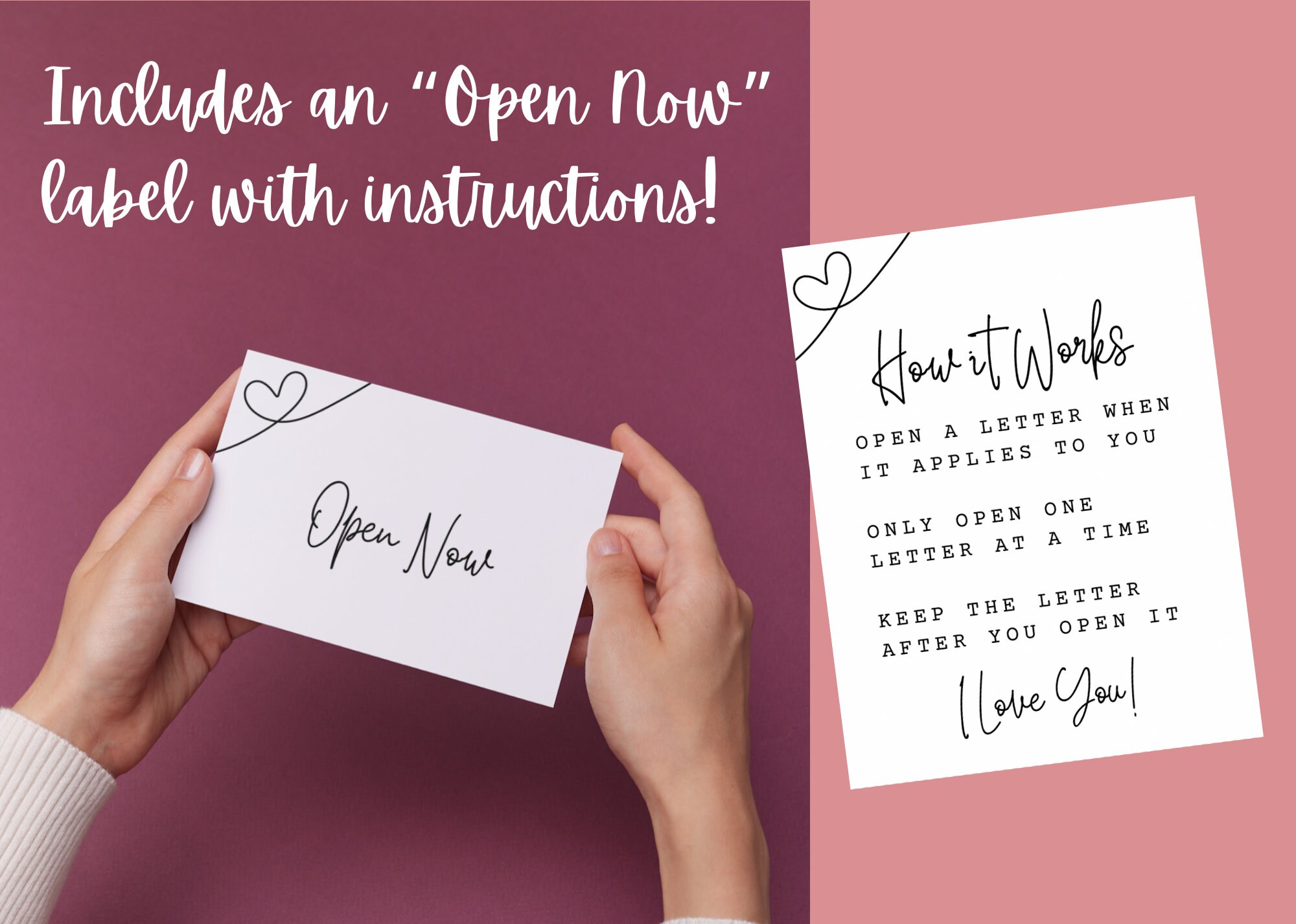 Open When Letter Labels Template | Couples Edition, Valentines Birthday ...