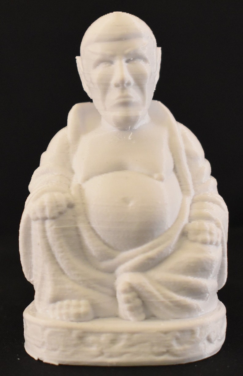 3D Printed Spock Buddha Statue: Star Trek Office Decor - Etsy
