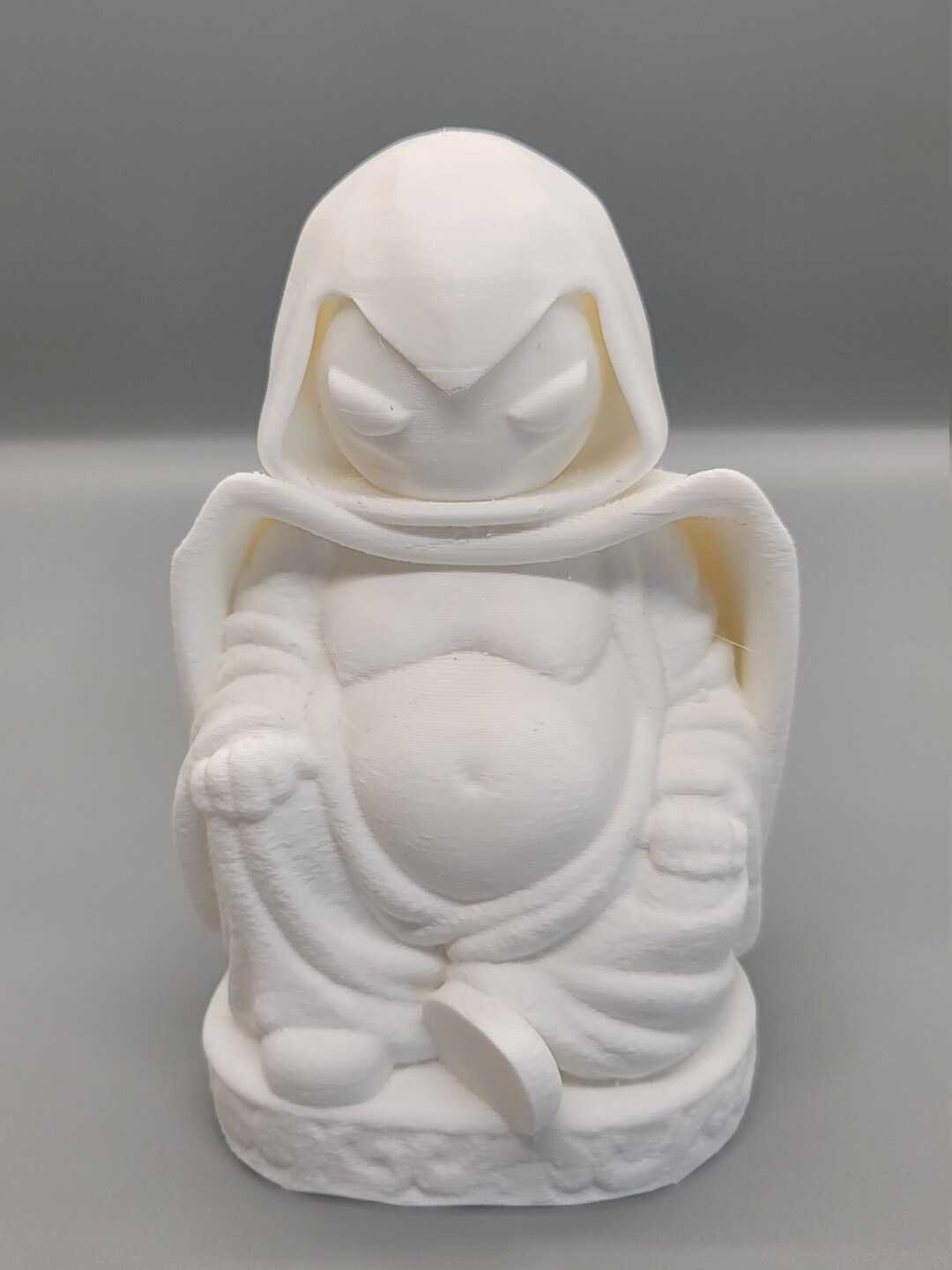 3D Printed Moon Knight Buddha Statue: Pop Culture Decor - Etsy