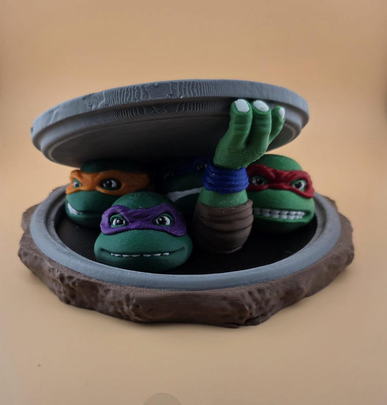Teenage Mutant Ninja Turtles Sewer Diorama 3D Printed Collectors ...