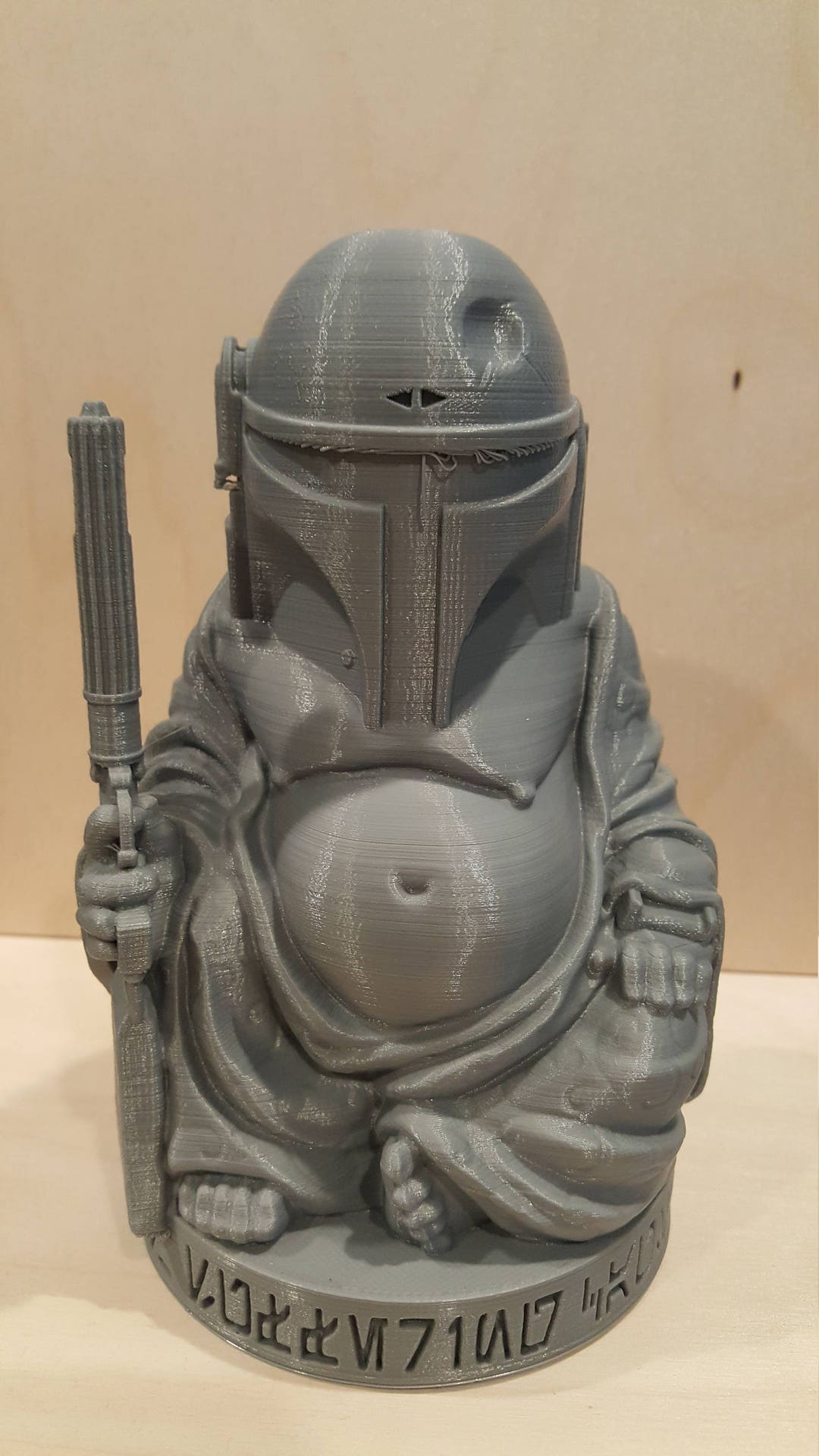 3D Printed Boba Fett Buddha Statue: Pop Culture Decor - Etsy