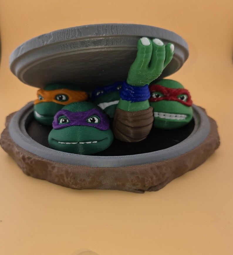 Teenage Mutant Ninja Turtles Sewer Diorama 3D Printed Collectors ...