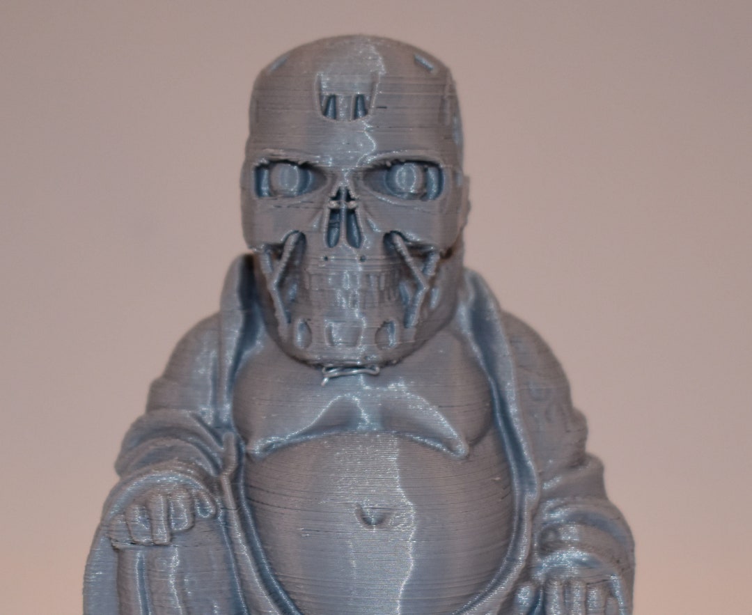 3D Printed Terminator Buddha Statuette: Funny Office Decor - Etsy