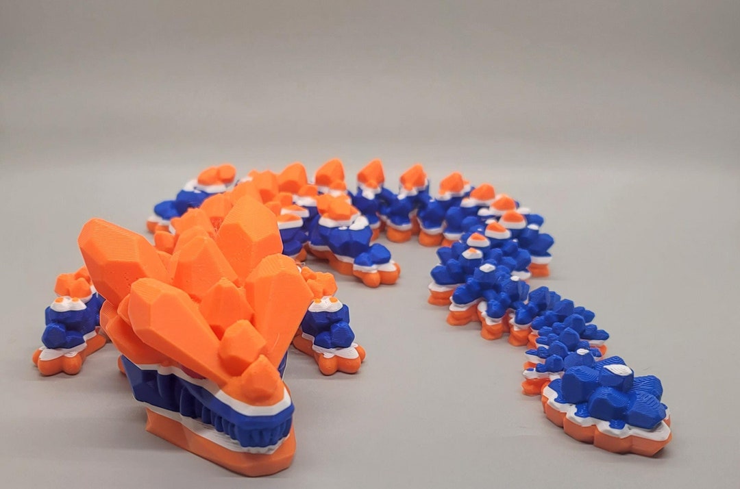 Articulated Dragon Chicago Bears Version - Etsy