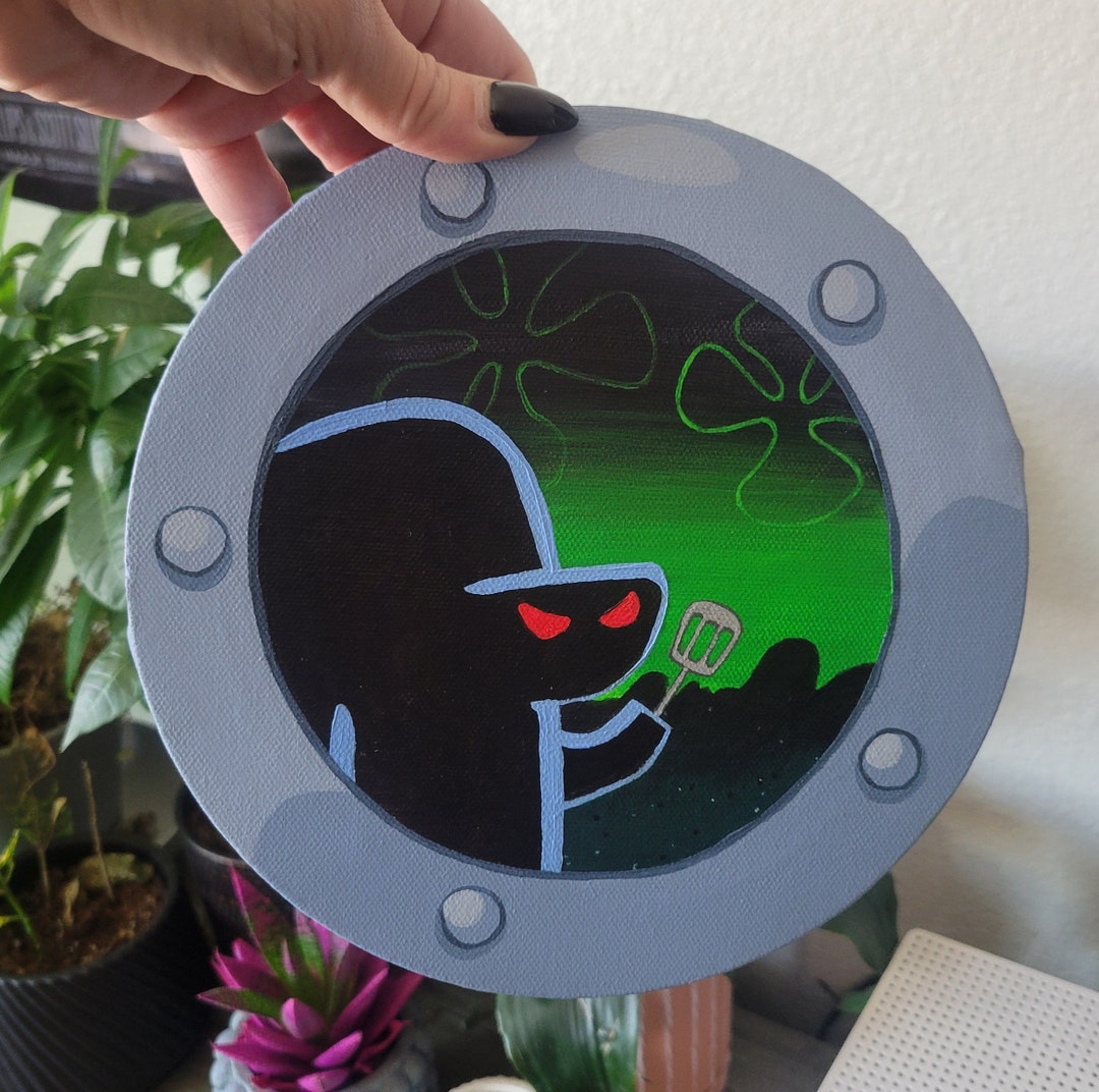 Original Acrylic Painting Hash Slinging Slasher Spongebob Porthole ...