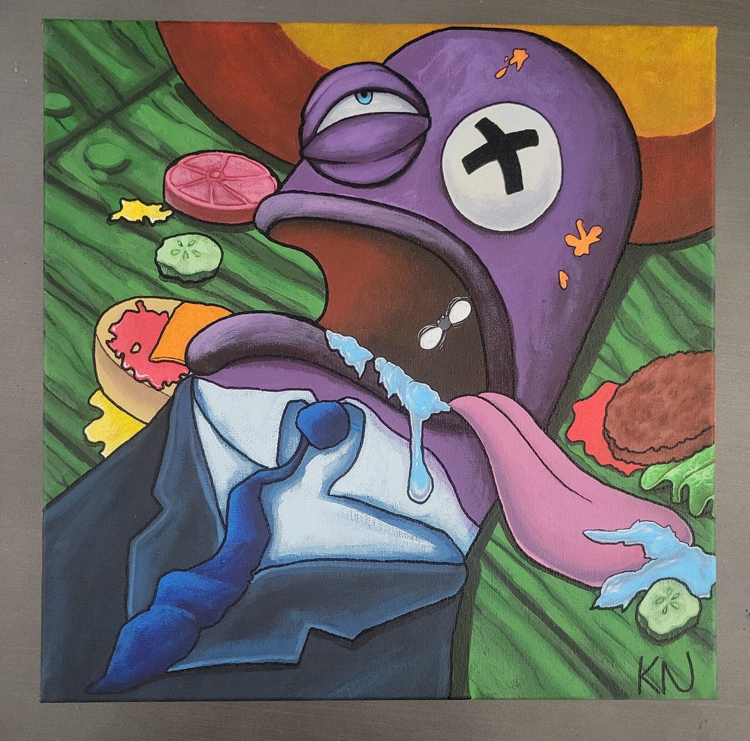 Original Artwork Imposter Health Inspector Cartoon Artwork Art on ...