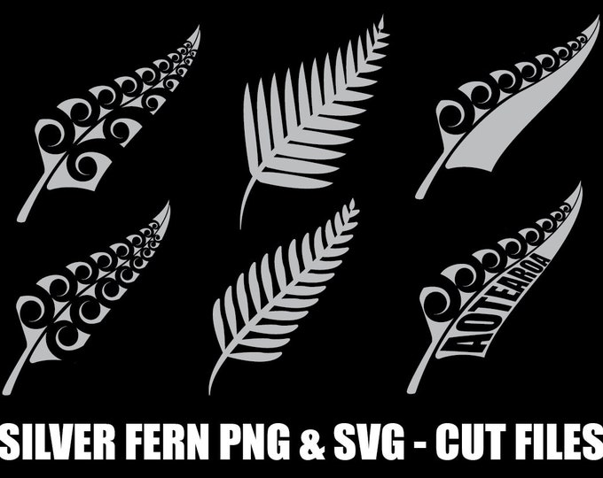 Fern Svg, Silver Fern Svg, New Zealand Svg, Fern, Maori Svg, Kiwi Fern ...